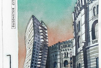 Gasometer City , автор Klimenko Inna Клименко Инна , конкурс "рисуя ...